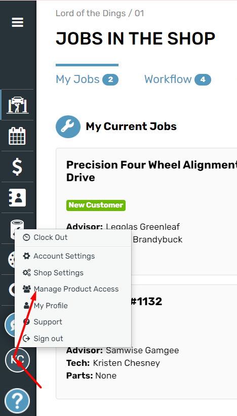 How to Manage Product Access for The TechApp?